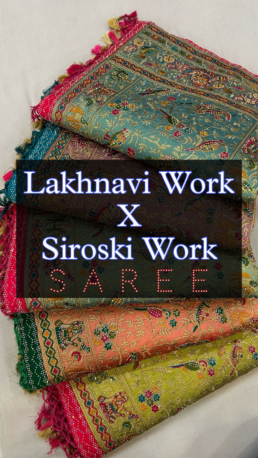 Lakhanavi X Siroski Work – Lazree Sarees